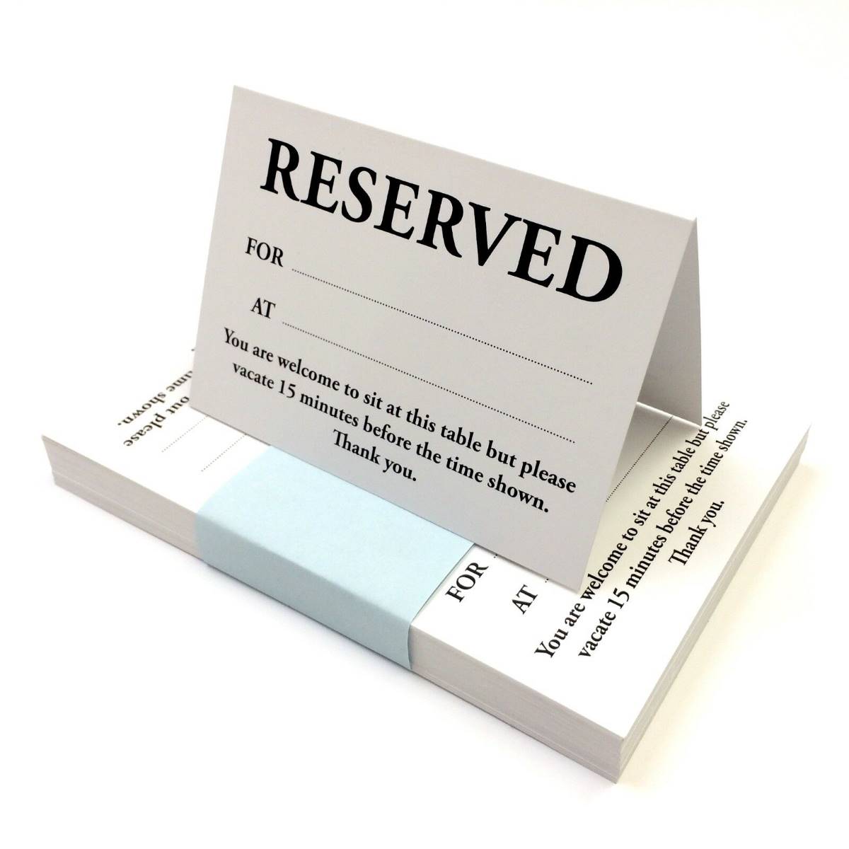 CYD Printing - Table Reserved Cards